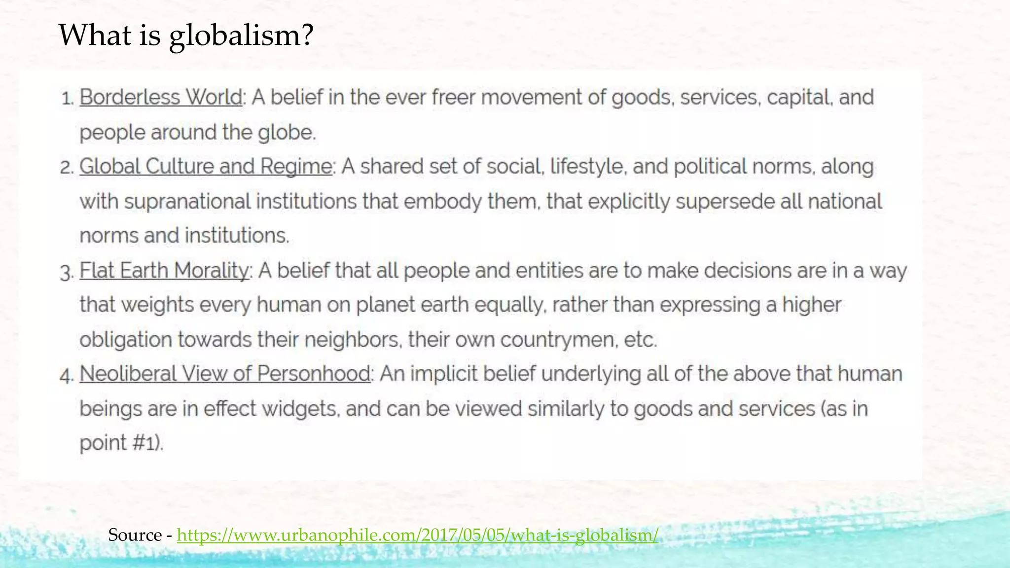 What is globalism | PPTX