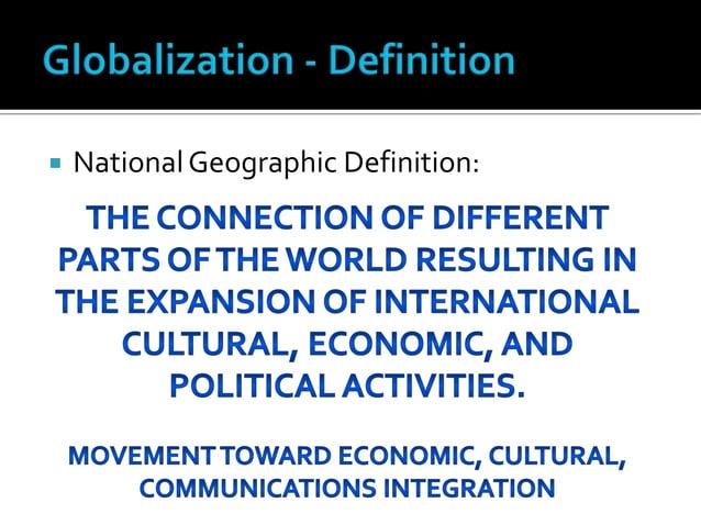 What is globalization | PPT