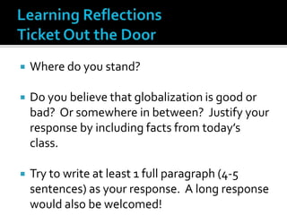 What is globalization | PPTX | Business | Business and Finance