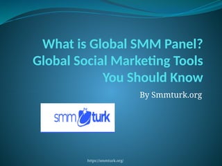 What is Global SMM Panel Global Social Marketing Tools You Should Know.pptx