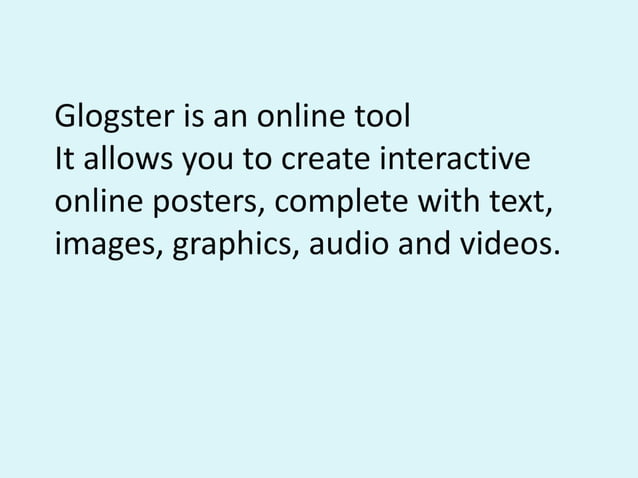 What is glogster powerpoint | PPTX