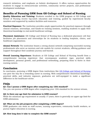 What is GNM Degree Nursing, Subjects And More..pdf