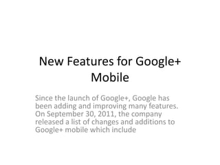 What is google+ | PPTX