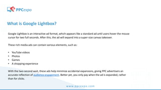 What is Google Lightbox and Rich Media Ads | PPT