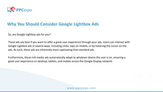 What is Google Lightbox and Rich Media Ads | PPT