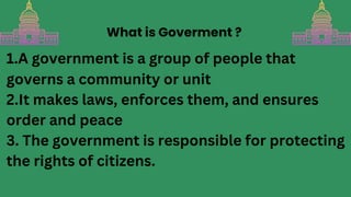 What is Government? Levels, Types, and Role of Citizens Explained | PDF