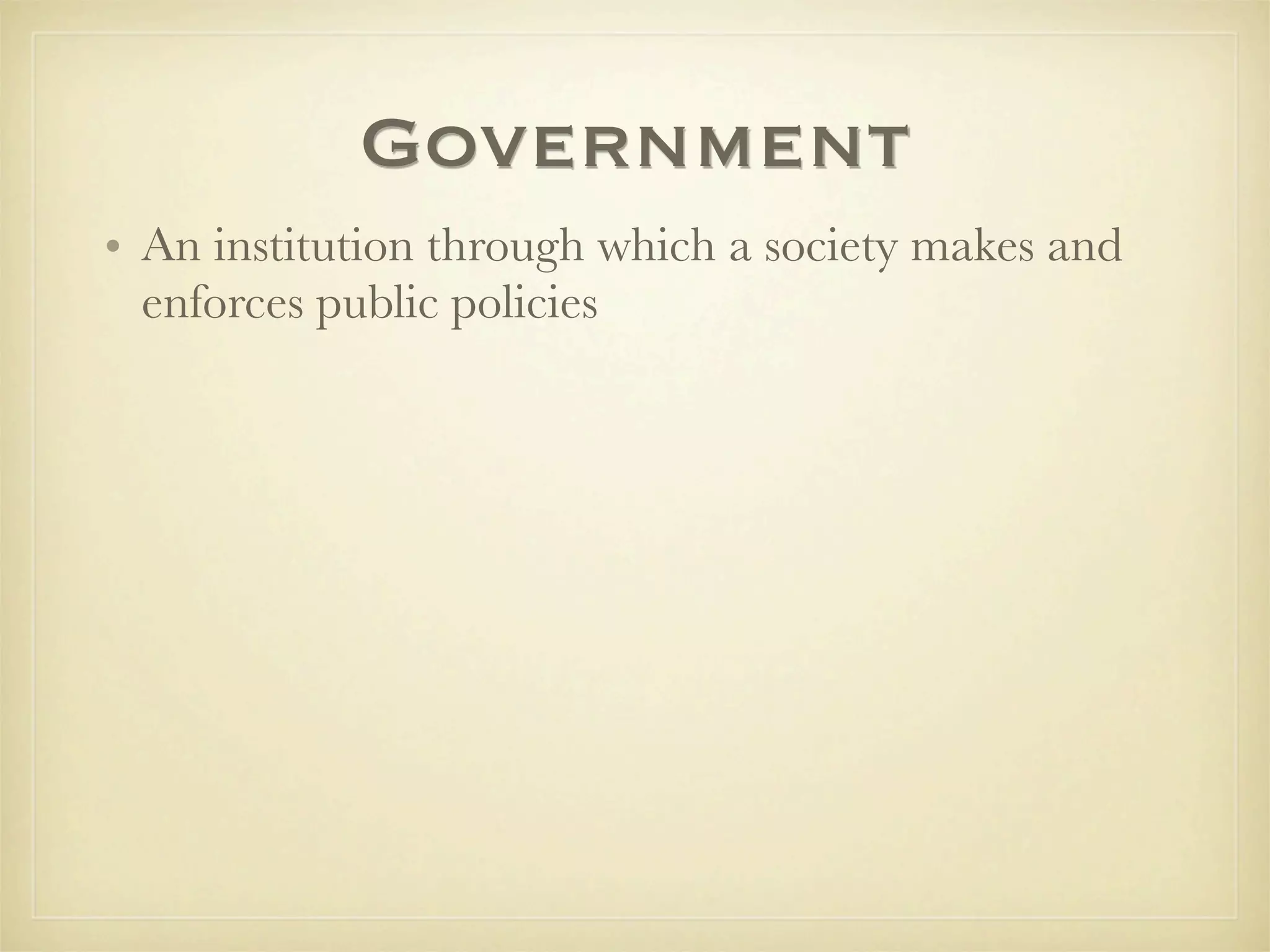 What is government and articles | KEY | Civic affairs | Politics