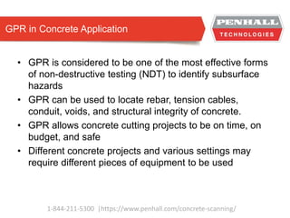 GPR for Concrete Inspection | PPTX