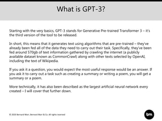 What Is GPT-3 And Why Is It Revolutionizing Artificial Intelligence? | PPT