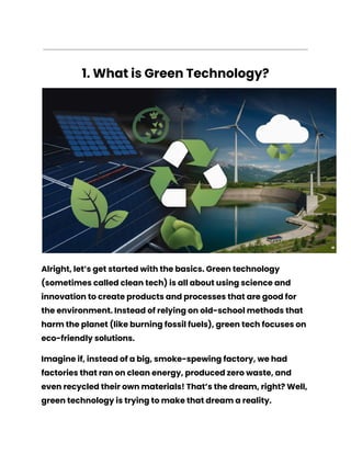 What is Green Technology and How Is It Paving the Way to a Sustainable ...