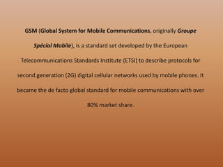 What is GSM ? | PPT
