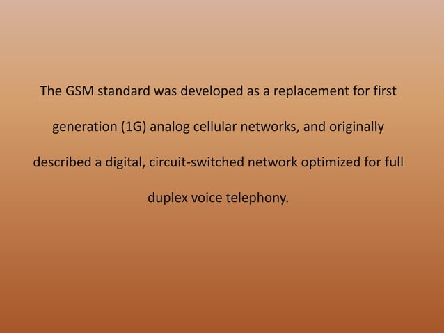What is GSM ? | PPT