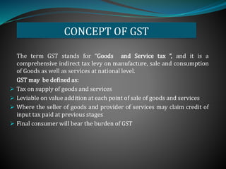 What is gst | PPTX