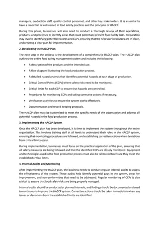 What is HACCP Certification Process. Explain | PDF