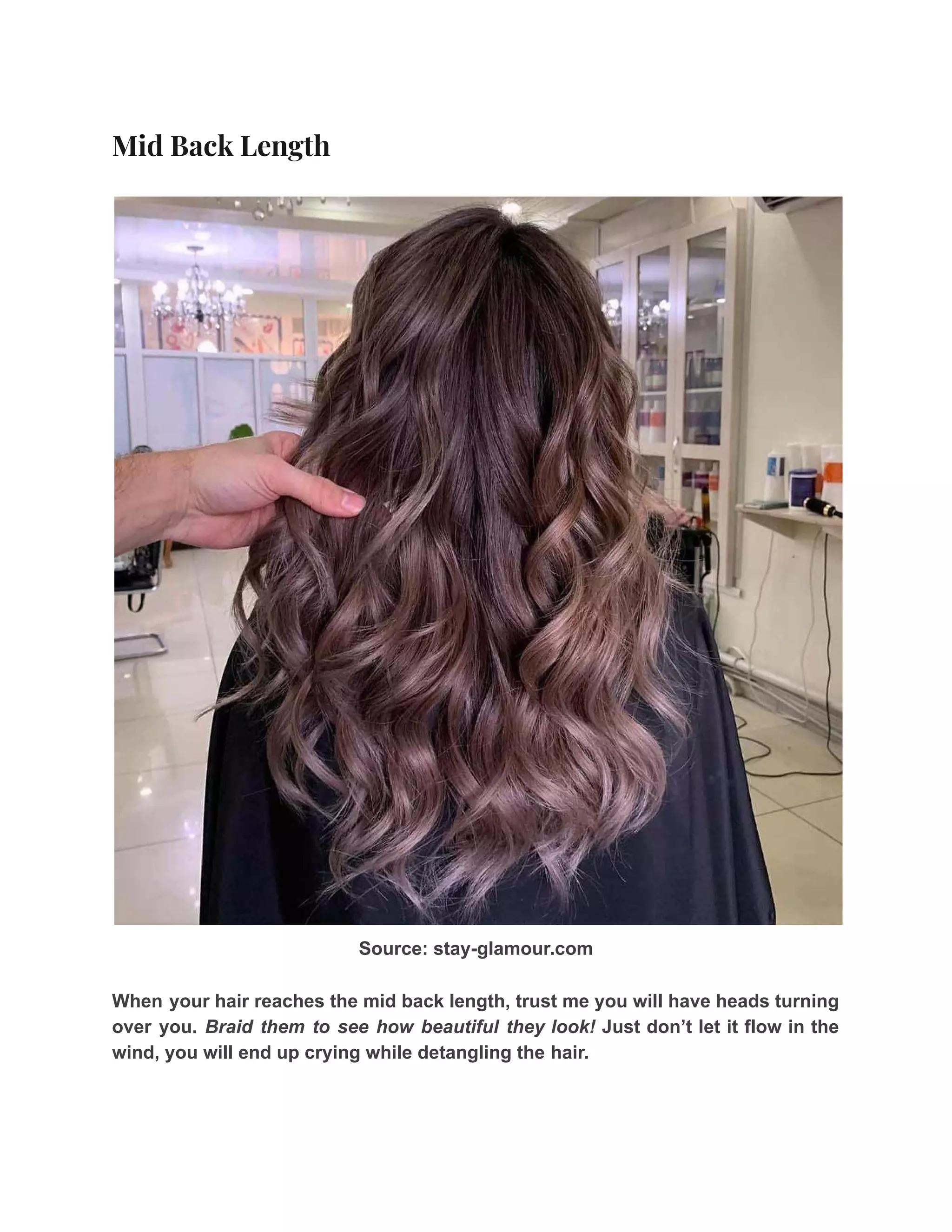 What is hair length chart – detailed guide on its uses | PDF