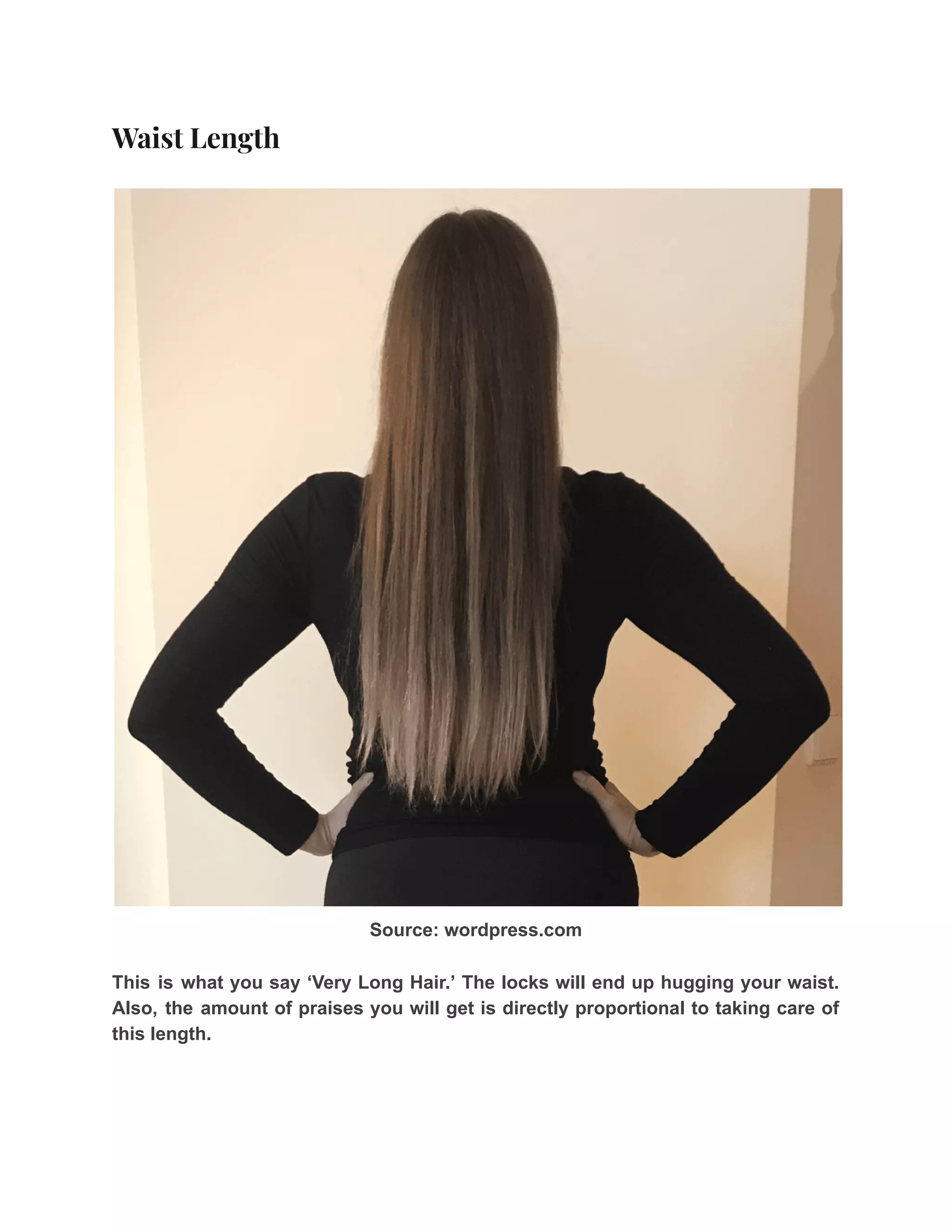 What is hair length chart – detailed guide on its uses | PDF