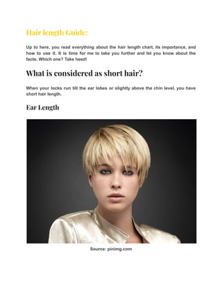 What is hair length chart – detailed guide on its uses | PDF