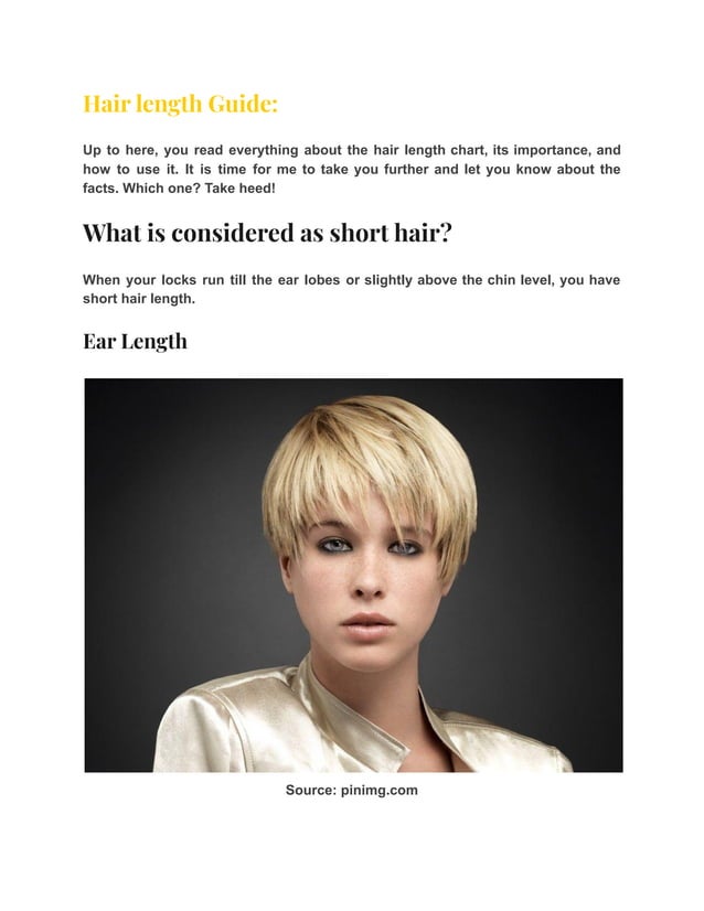 What is hair length chart – detailed guide on its uses | PDF