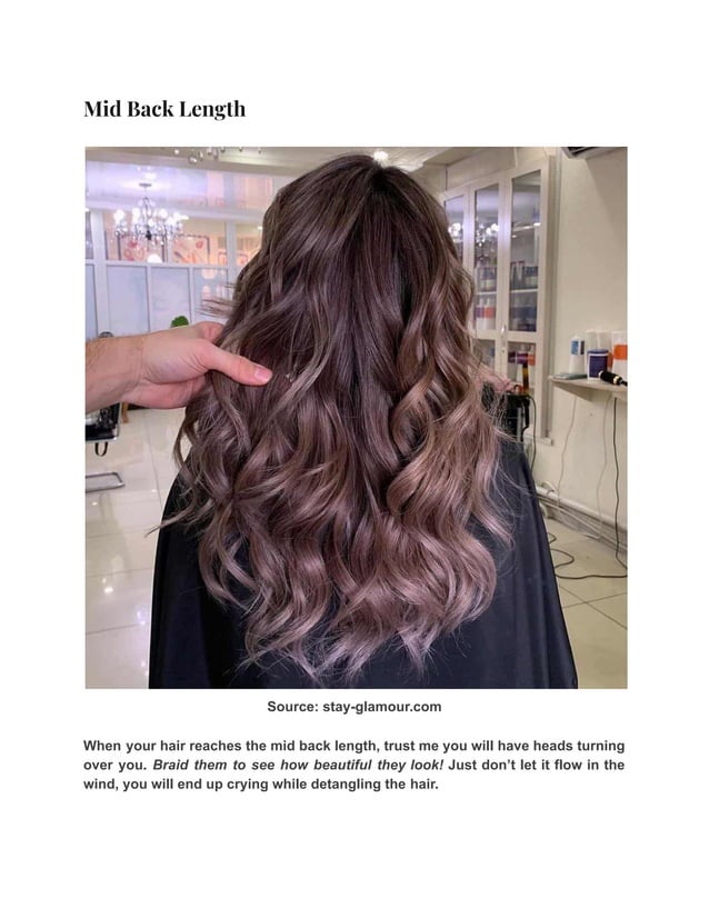 What is hair length chart – detailed guide on its uses | PDF