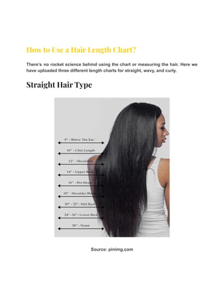 What is hair length chart – detailed guide on its uses | PDF