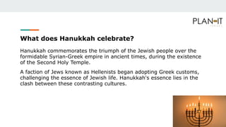 What is Hanukkah?: History, Blessings, & Menorah | PDF