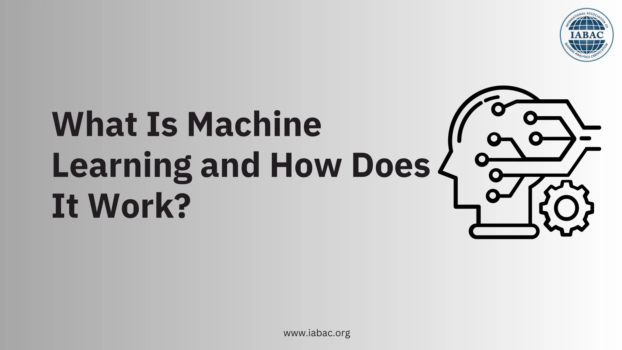 Machine Learning and How Does It Work | IABAC | PPT