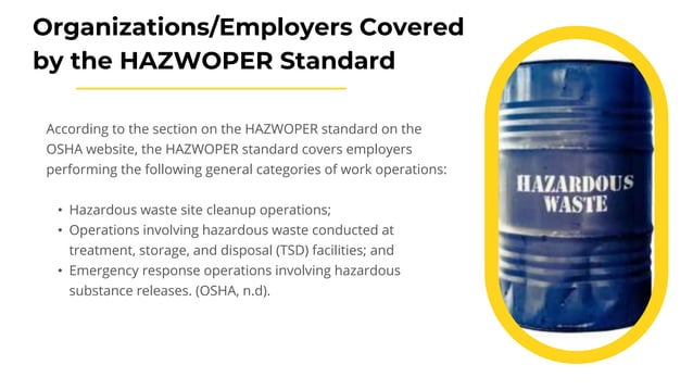 What is HAZWOPER and What is its Purpose | PDF
