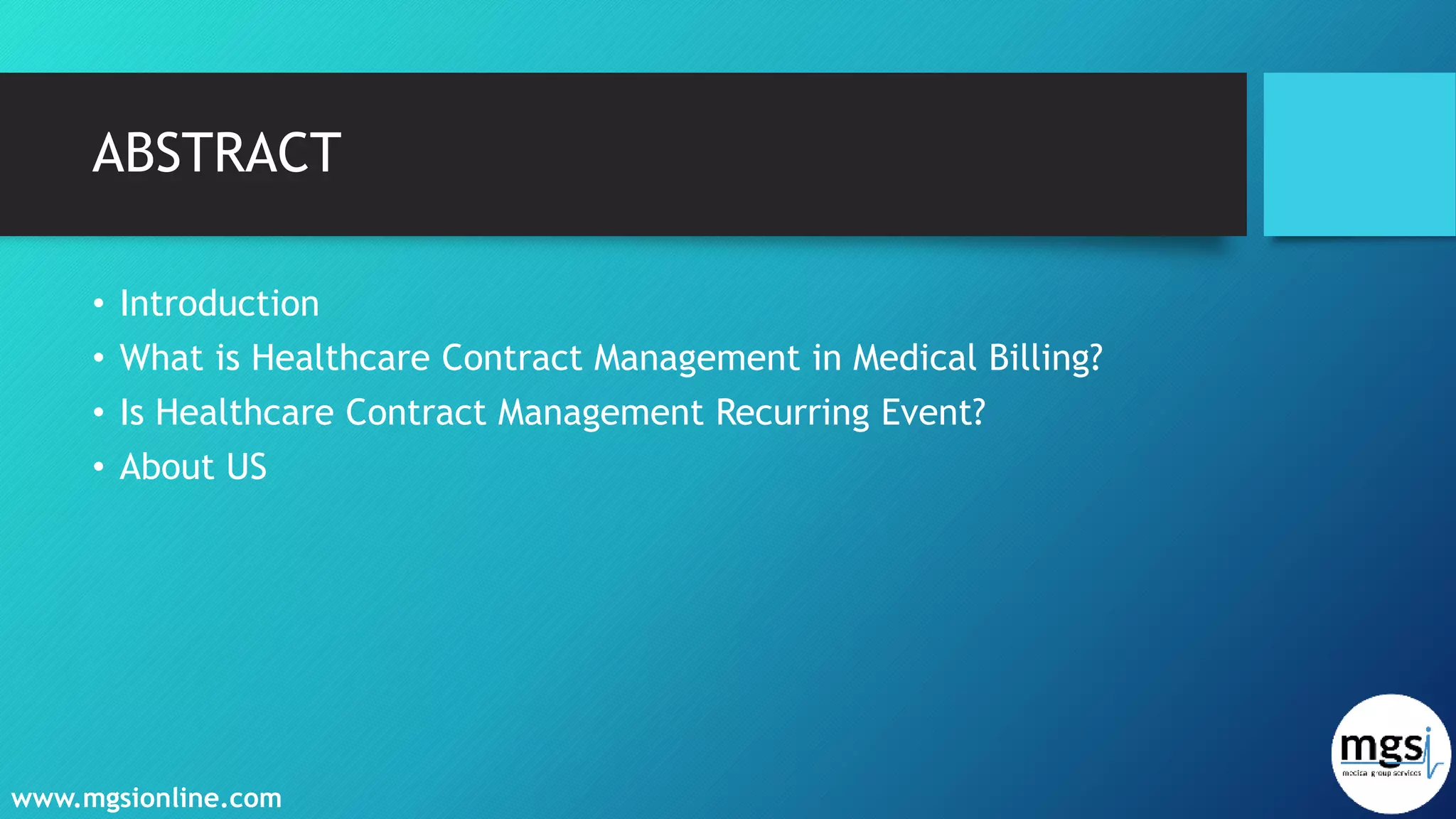 What is healthcare contract management in medical billing | PPTX