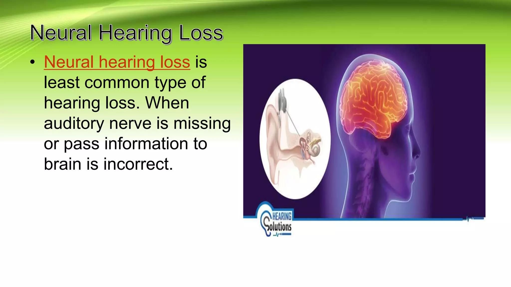 Hearing loss and types of Hearing loss | PPTX