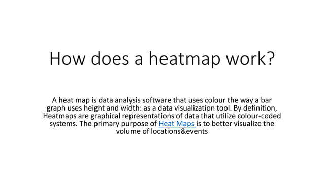 What Is Heatmap Analysis? | PPT