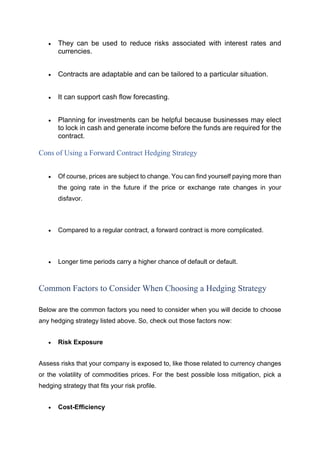 What is Hedging ? - An Ultimate Guide | PDF