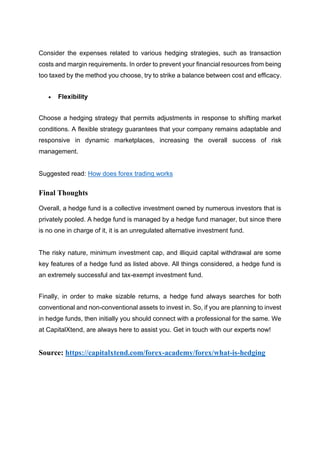 What is Hedging ? - An Ultimate Guide | PDF