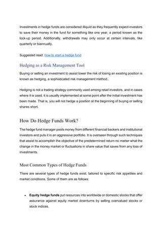 What is Hedging ? - An Ultimate Guide | PDF | Hedge Funds | Personal ...