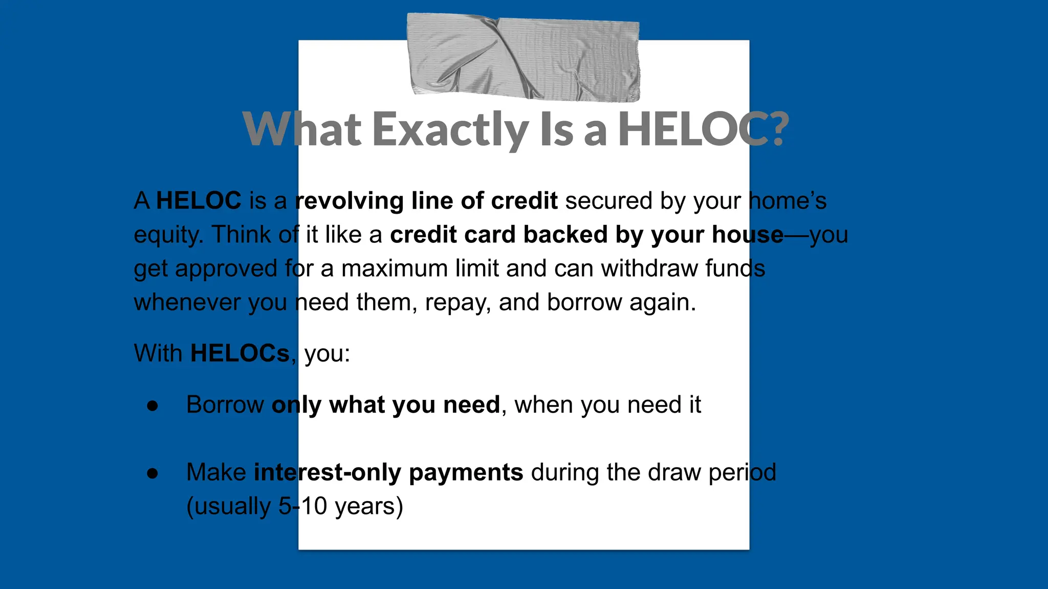 What Is a HELOC and Why It is important. | PDF