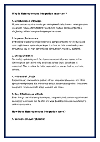 What Is Heterogeneous Integration And How Does It Work - Viewmm | PDF