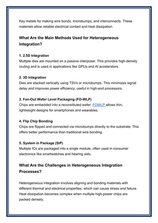 What Is Heterogeneous Integration And How Does It Work - Viewmm | PDF