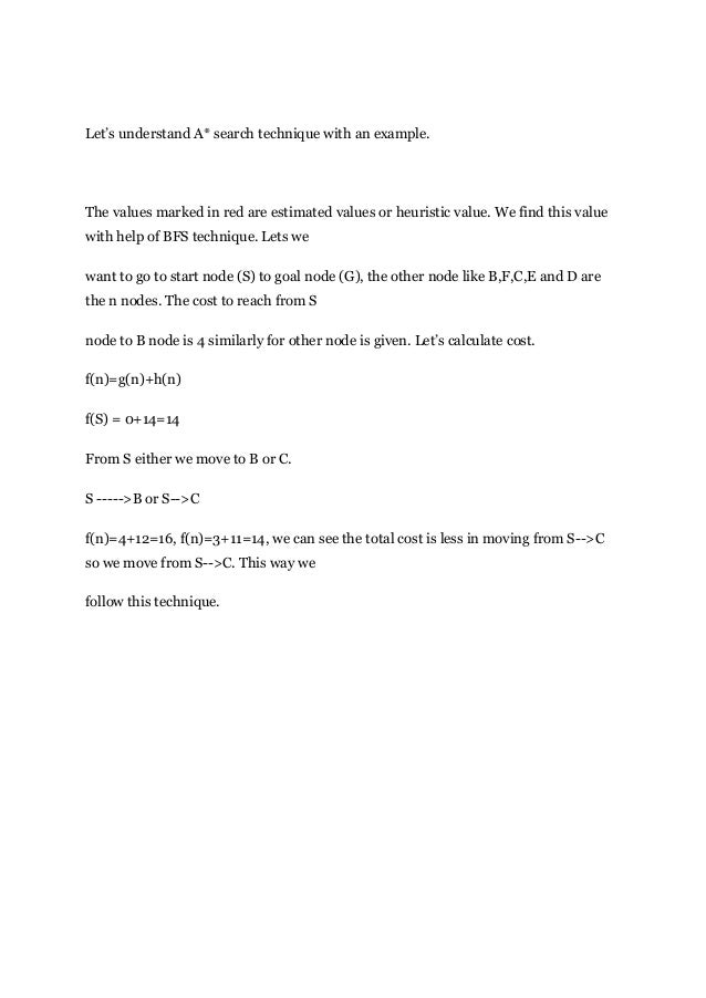 What is A * Search? What is Heuristic Search? What is Tree search Algorithm? | PDF