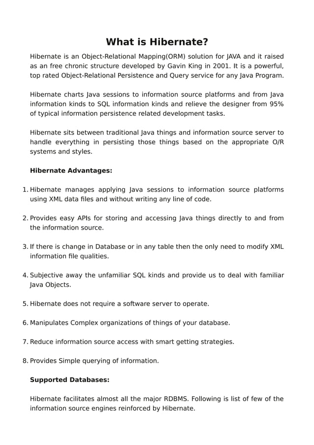 What is hibernate? | PDF