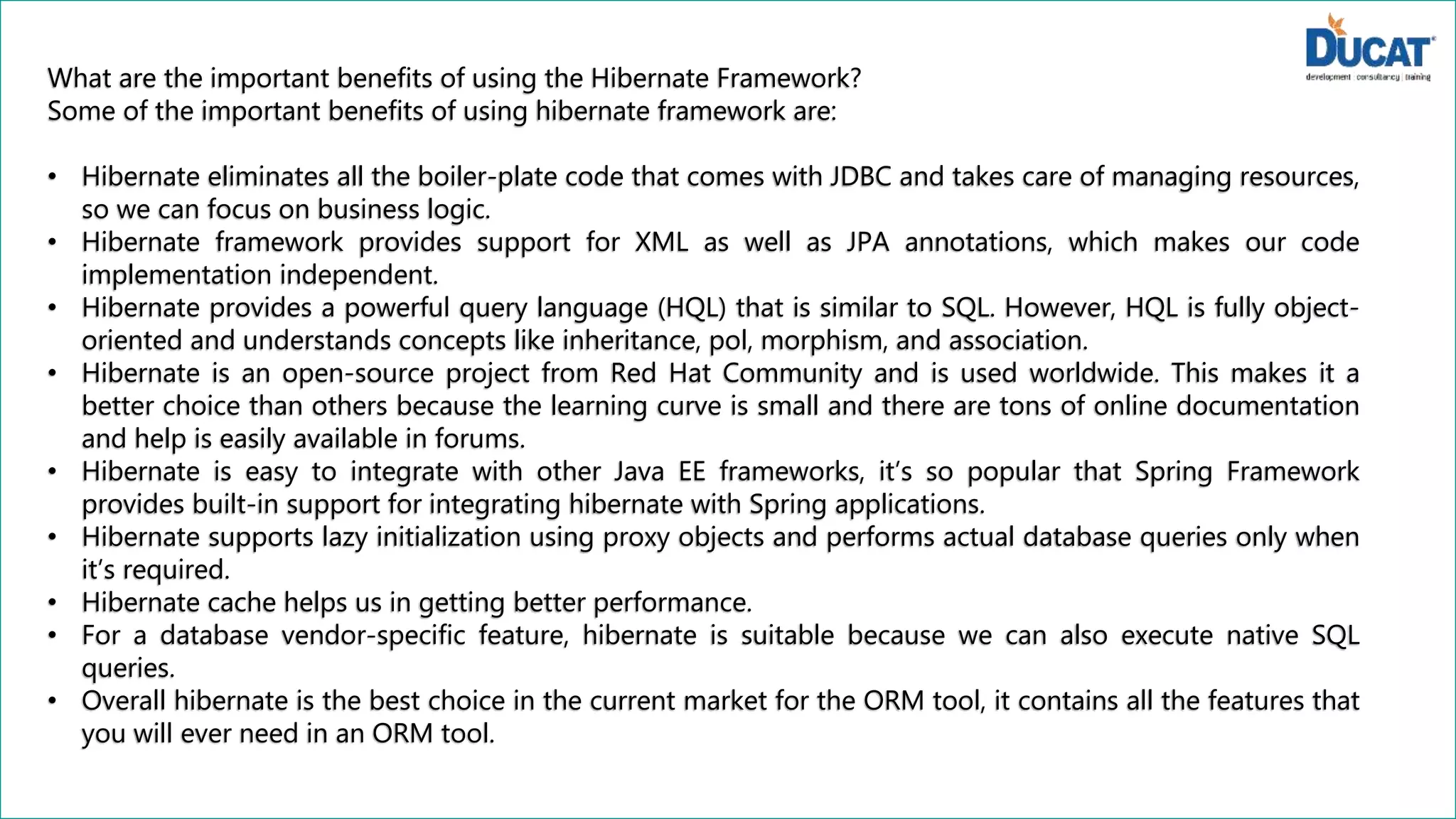 What Is Hibernate Framework Ppt