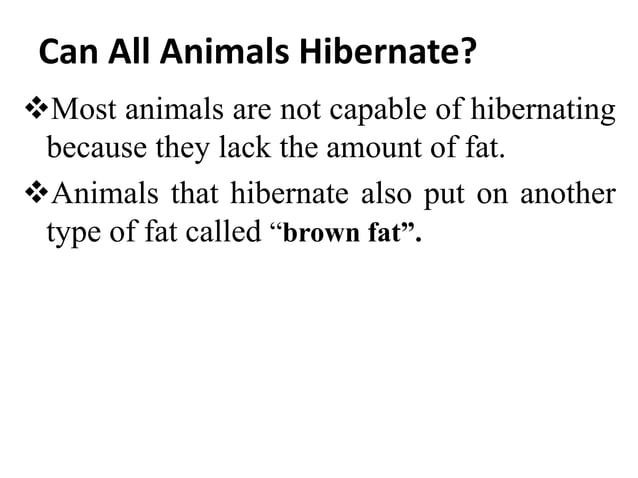 What is hibernation | PPTX | Lung and Respiratory Health | Diseases and ...
