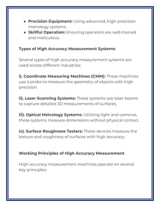 What is High Accuracy Measurement? VIEWmm | PDF