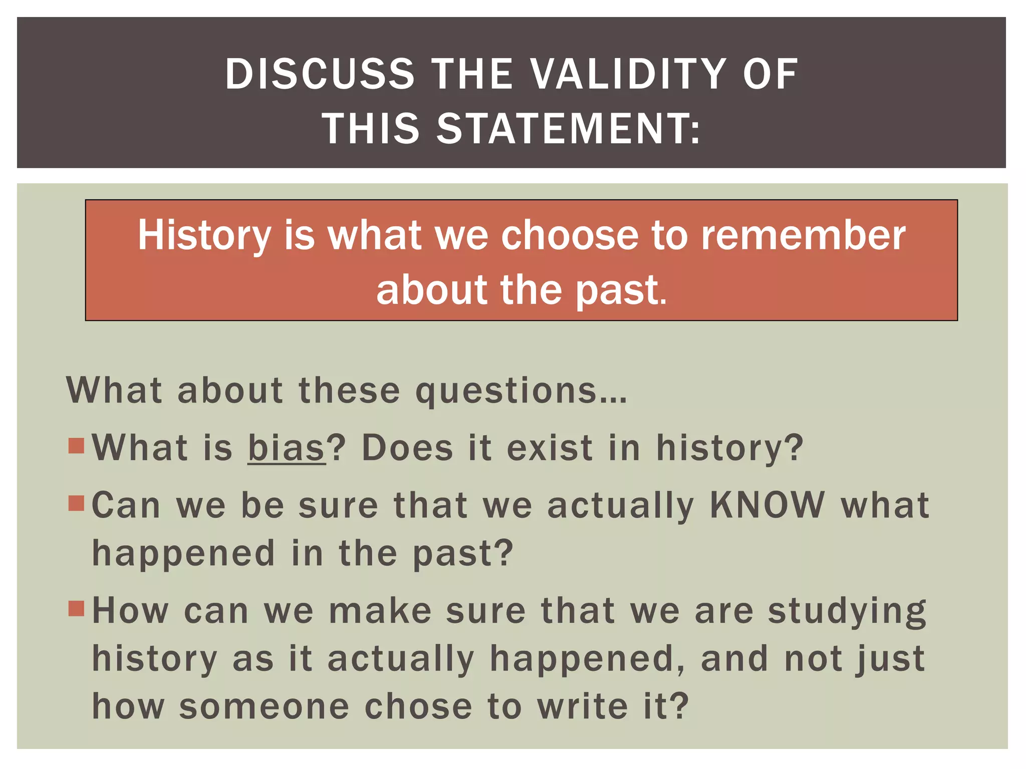 What is history | PPT