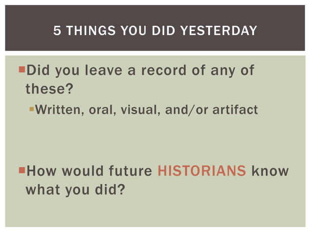 What is history | PPT