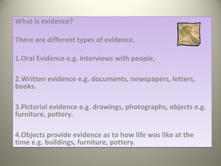 What is history slide share | PPT