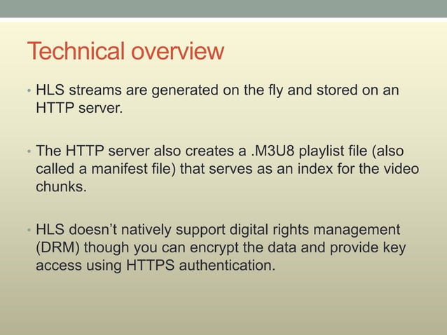 What is hls streaming | PPT
