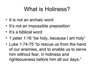 What is holiness? | PPT