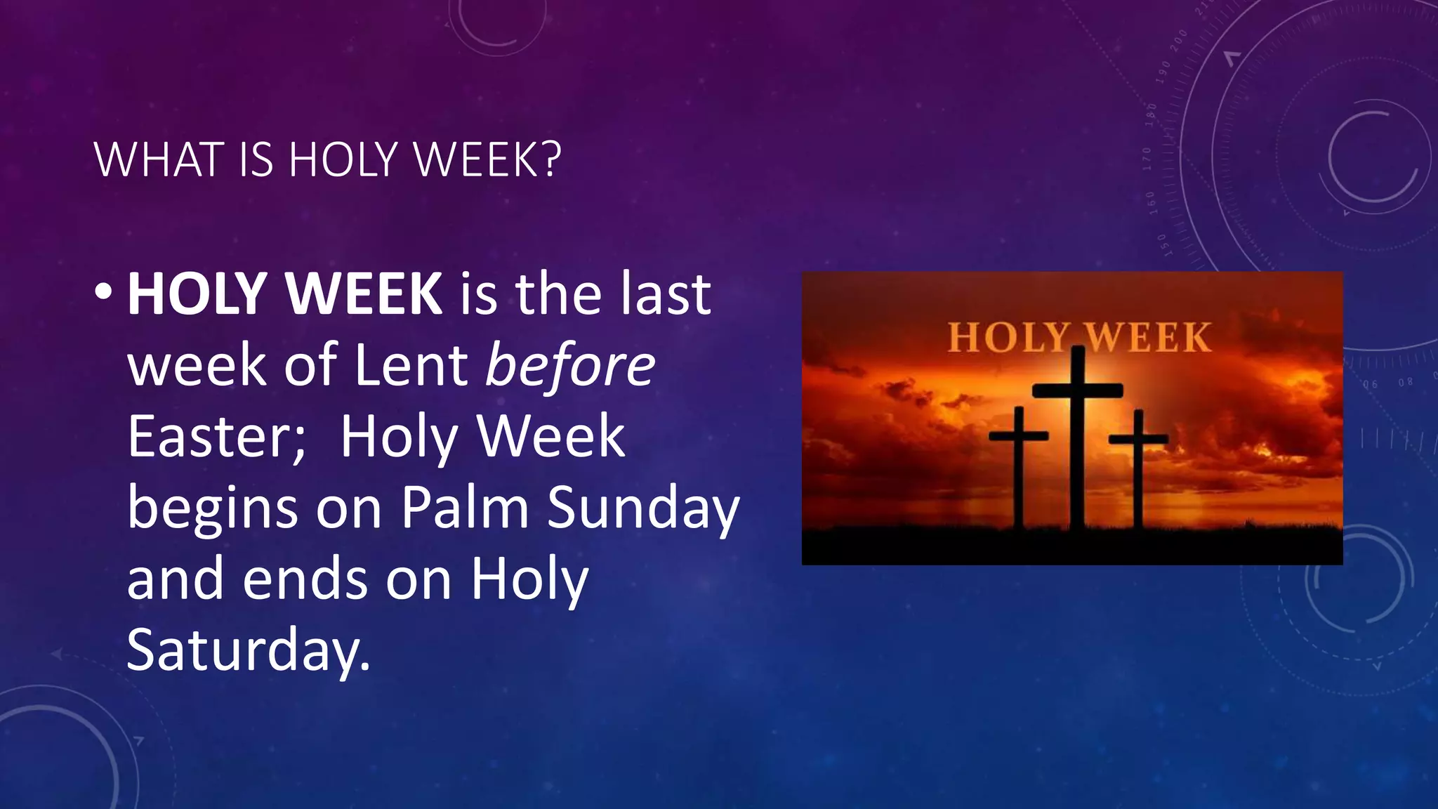 What is Holy Week | PPTX