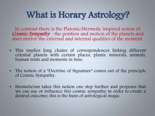 What is horary astrology? | PPTX