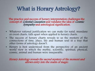 What is horary astrology? | PPTX