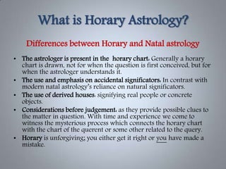 What is horary astrology? | PPTX